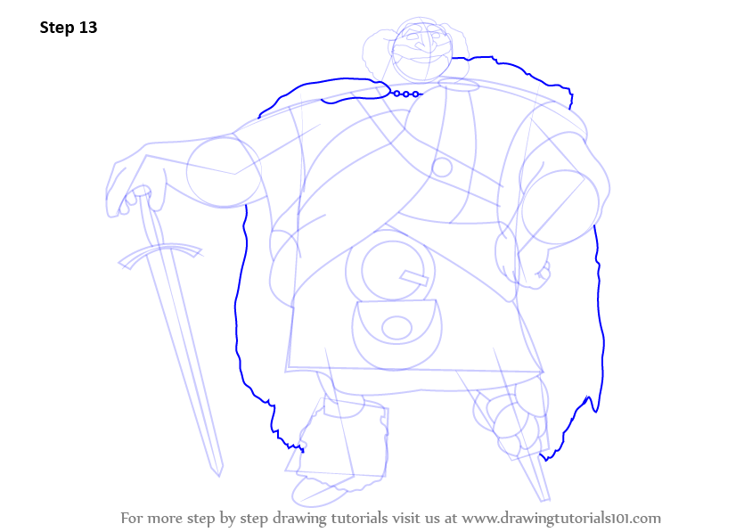 How to Draw King Fergus Elinor from Brave (Brave) Step by Step ...