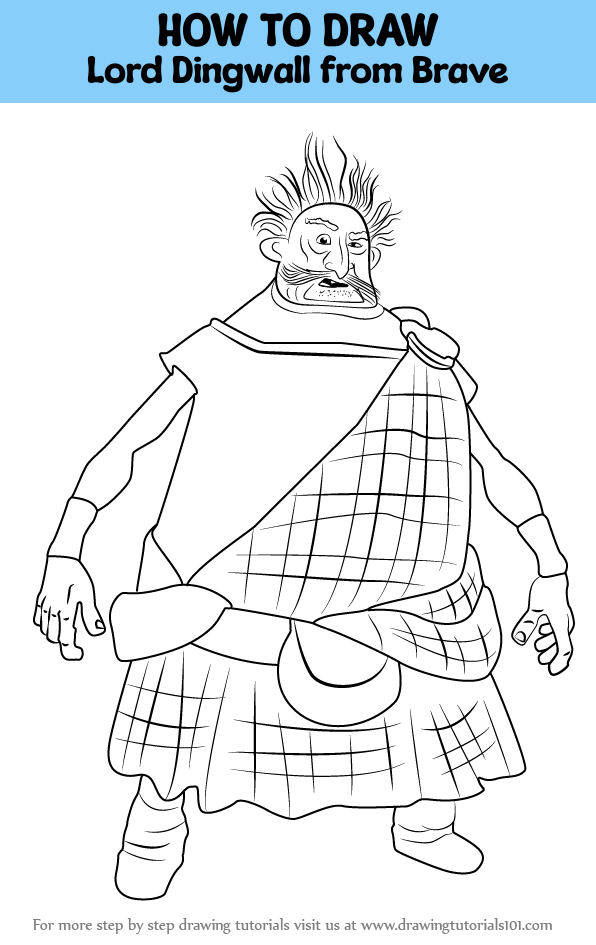 How to Draw Lord Dingwall from Brave (Brave) Step by Step ...