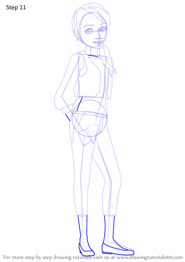 How to Draw Emilia Christie from Detective Pikachu (Detective Pikachu ...