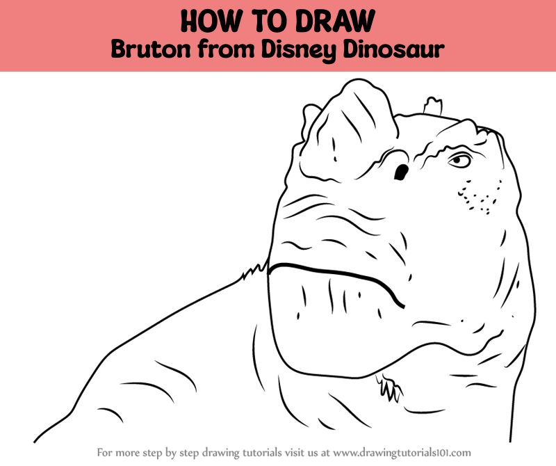 How to Draw Bruton from Disney Dinosaur (Disney Dinosaur) Step by Step ...