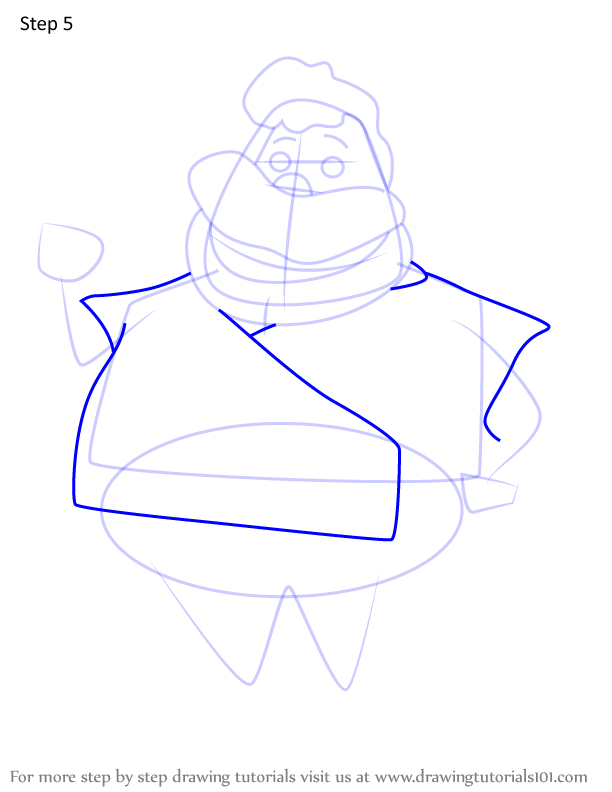 How to Draw Harold Ripple from Elemental (Elemental) Step by Step ...