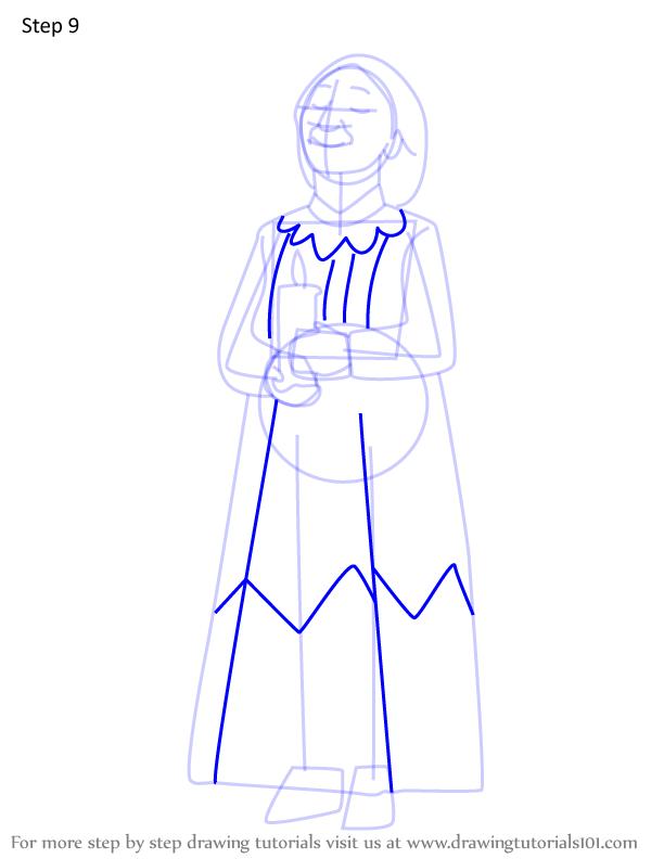 How to Draw Alma Madrigal from Encanto (Encanto) Step by Step ...