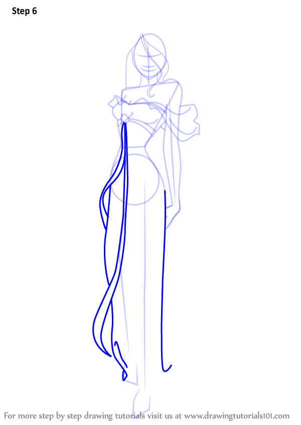 How to Draw Princess Giselle from Enchanted (Enchanted) Step by Step ...