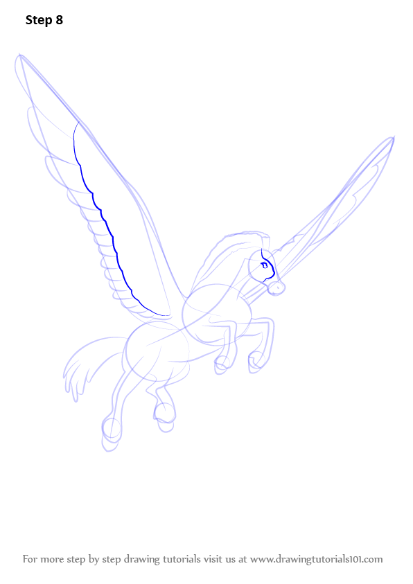 How to Draw Father Pegasus from Fantasia (Fantasia) Step by Step ...