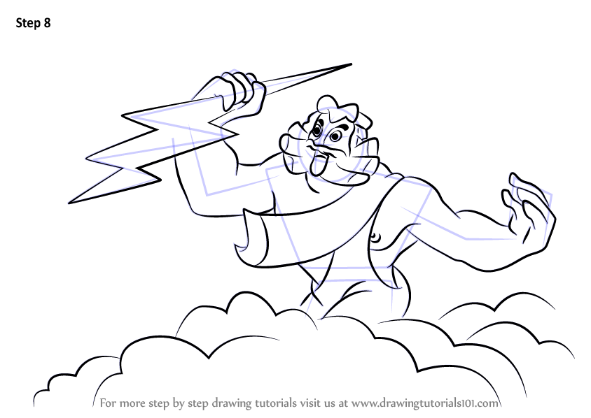 How To Draw Zeus From Fantasia Fantasia Step By Step How To Draw Zeus From Fantasia Fantasia Step By Step