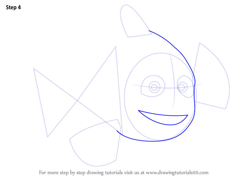 How to Draw Marlin from Finding Nemo (Finding Nemo) Step by Step ...