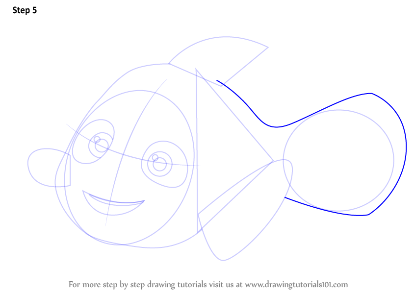 How to Draw Nemo from Finding Nemo (Finding Nemo) Step by Step ...
