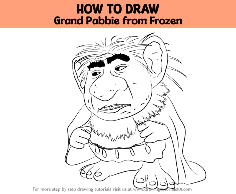 How to Draw Grand Pabbie from Frozen (Frozen) Step by Step ...