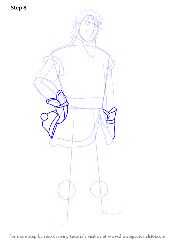 How to Draw Kristoff from Frozen (Frozen) Step by Step ...