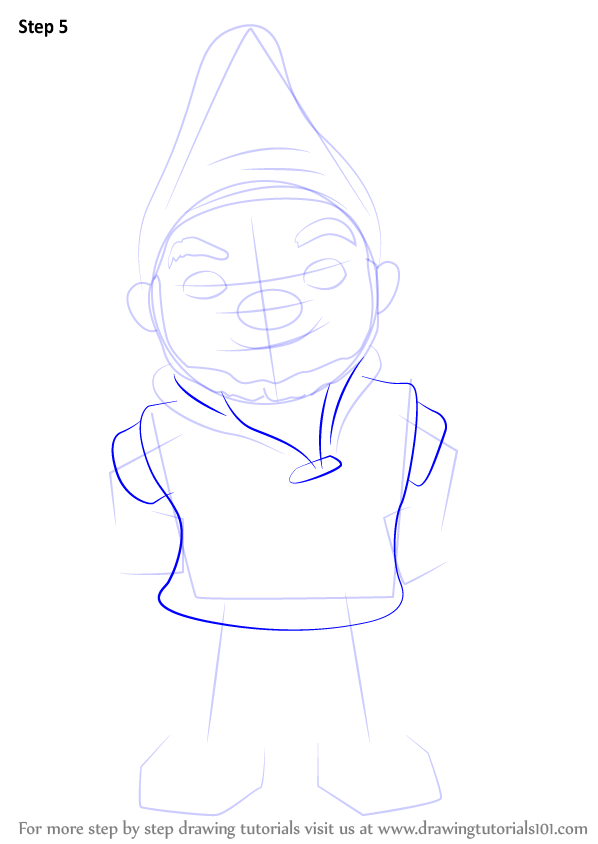 How to Draw Gnomeo from Gnomeo & Juliet (Gnomeo & Juliet) Step by Step ...