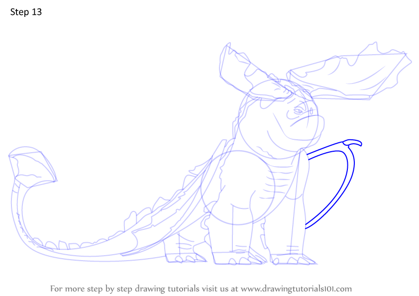 How to Draw Rescued Crimson Goregutter from How To Train Your Dragon 3 ...