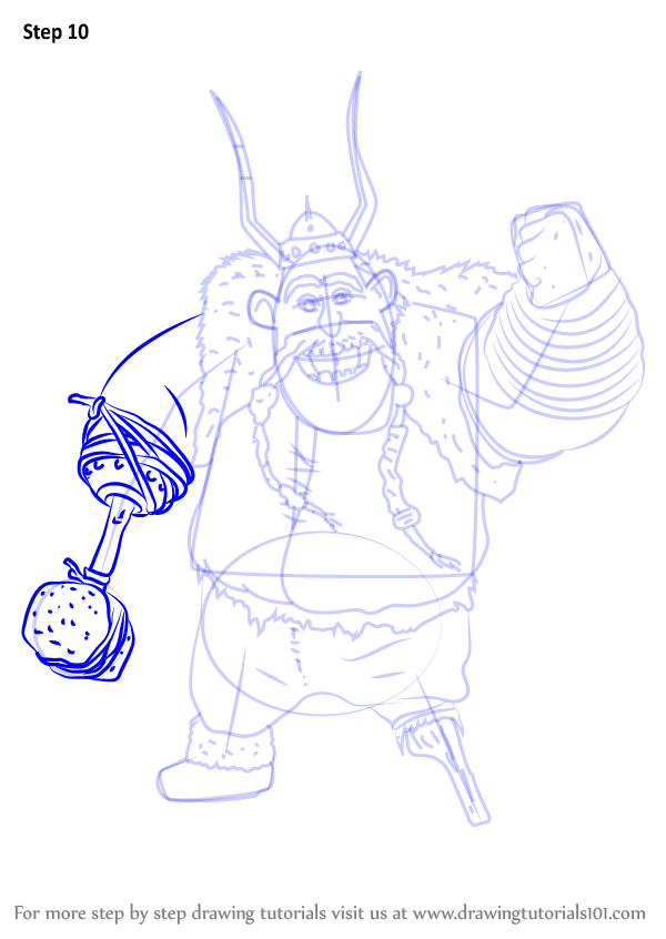 How to Draw Gobber the Belch from How to Train Your Dragon 2 (How to ...