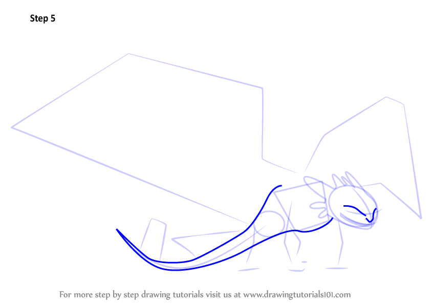 How to Draw Night Fury from How to Train Your Dragon (How to Train Your ...