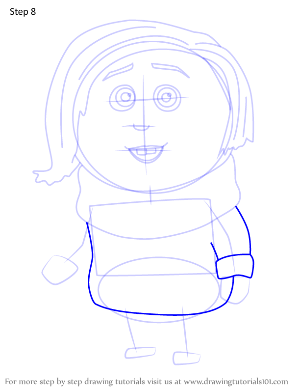 How to Draw Sadness from Inside Out 2 (Inside Out 2) Step by Step ...