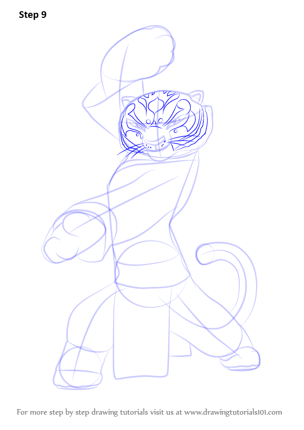 How to Draw Tigress from Kung Fu Panda 3 (Kung Fu Panda 3) Step by Step ...