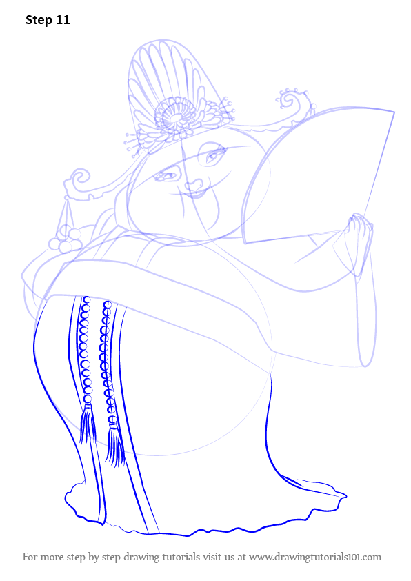 How to Draw Mei Mei from Kung Fu Panda 3 (Kung Fu Panda 3) Step by Step ...