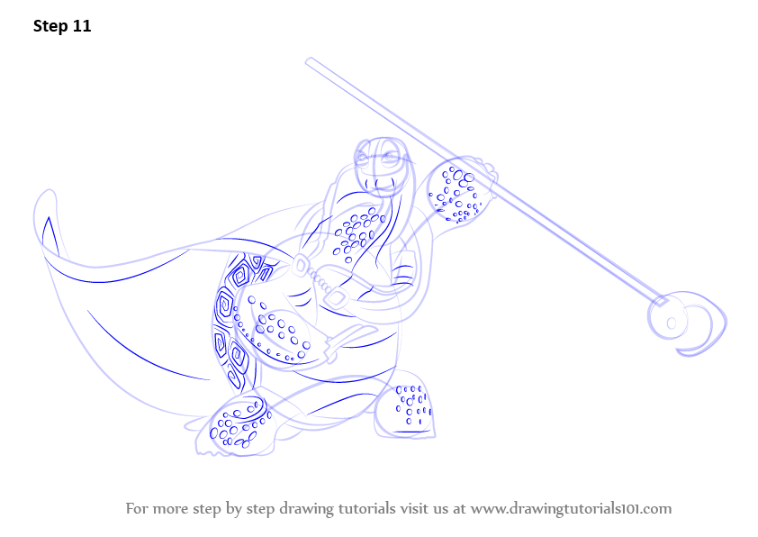 How to Draw Oogway from Kung Fu Panda 3 (Kung Fu Panda 3) Step by Step ...