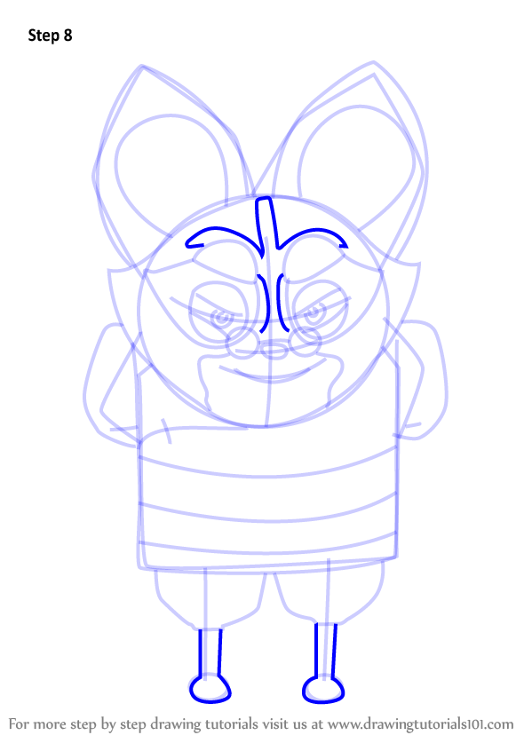 How to Draw Master Junjie from Kung Fu Panda (Kung Fu Panda) Step by ...