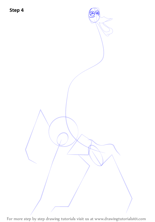 How to Draw Melman the Giraffe from Madagascar (Madagascar) Step by ...
