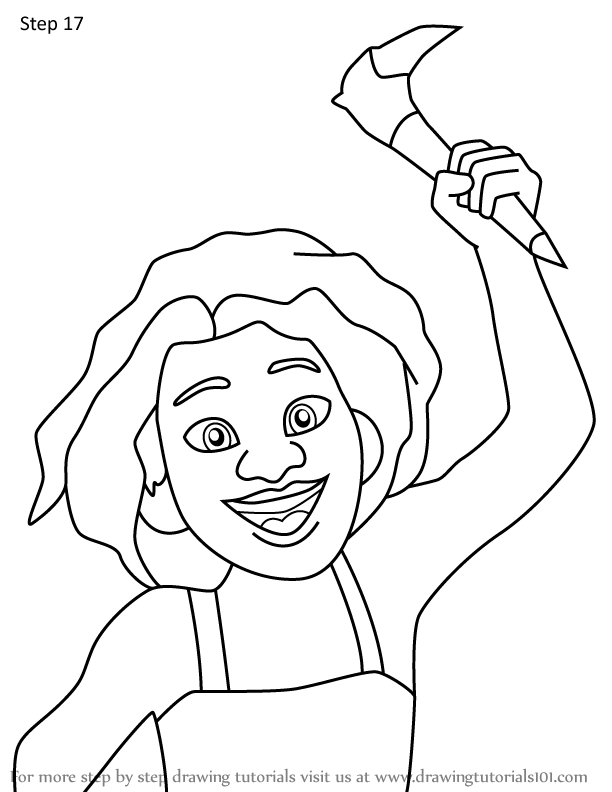 How to Draw Loto from Moana 2 (Moana 2) Step by Step ...