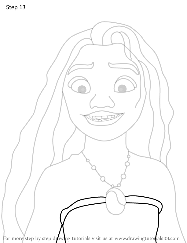 How To Draw Moana Disney Princess