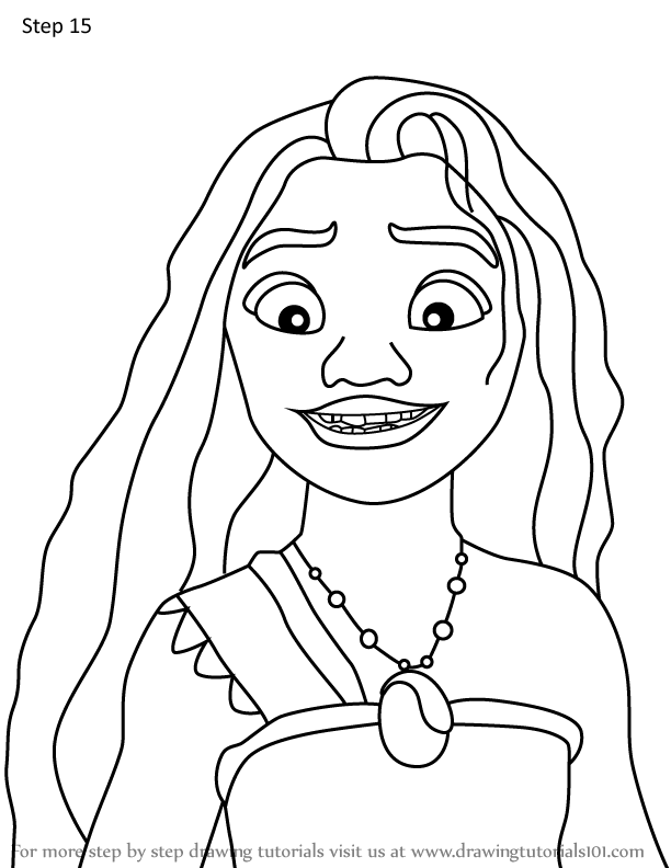 How to Draw Moana from Moana 2 (Moana 2) Step by Step ...