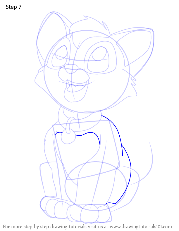 How to Draw Oliver from Oliver & Company (Oliver & Company) Step by ...