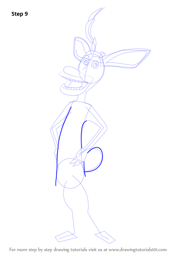 How to Draw Elliot from Open Season (Open Season) Step by Step ...