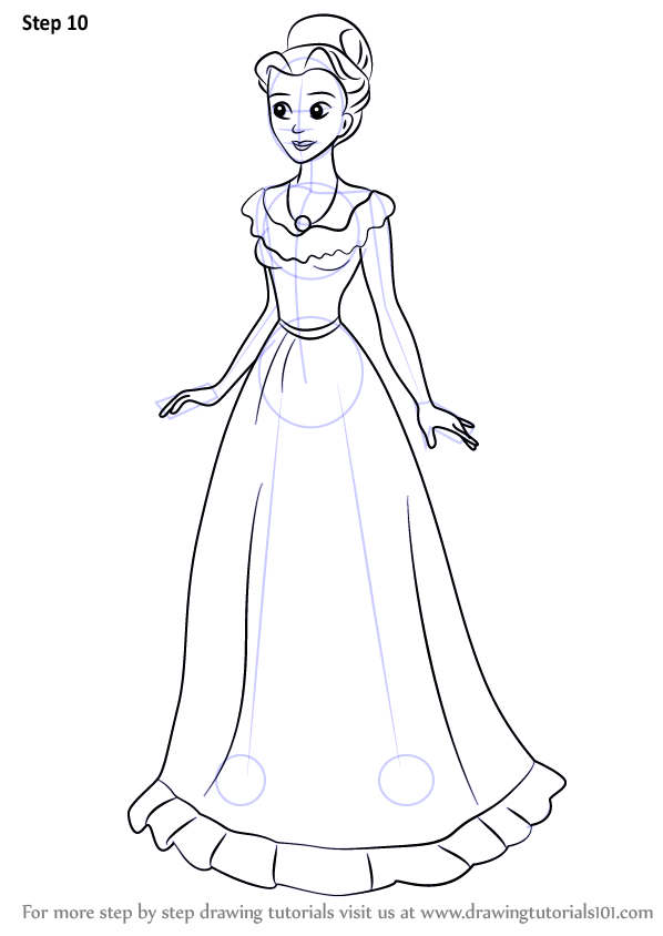 How to Draw Mary Darling from Peter Pan (Peter Pan) Step by Step ...
