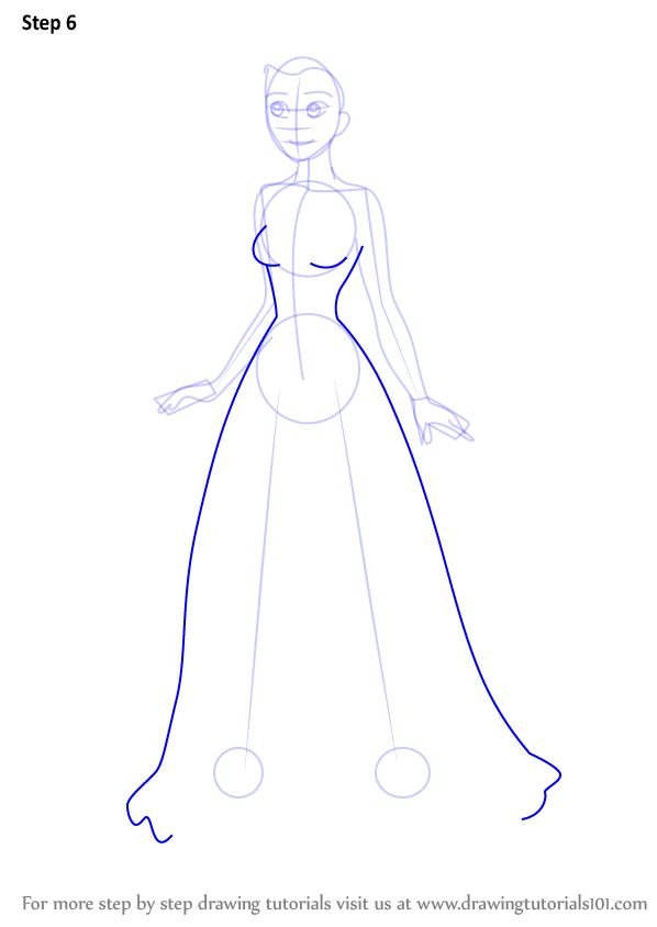 How to Draw Mary Darling from Peter Pan (Peter Pan) Step by Step ...