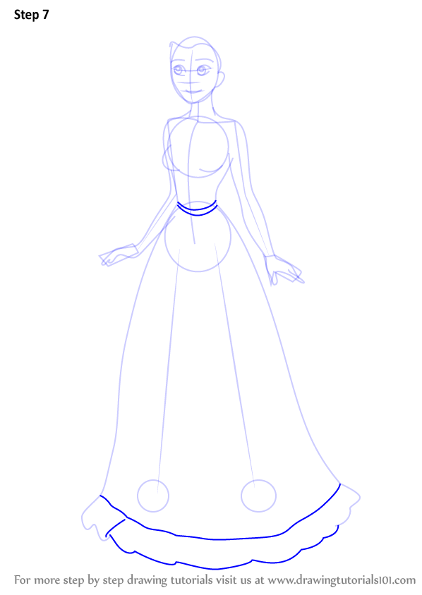 How to Draw Mary Darling from Peter Pan (Peter Pan) Step by Step ...