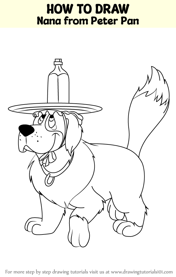 How to Draw Nana from Peter Pan (Peter Pan) Step by Step ...