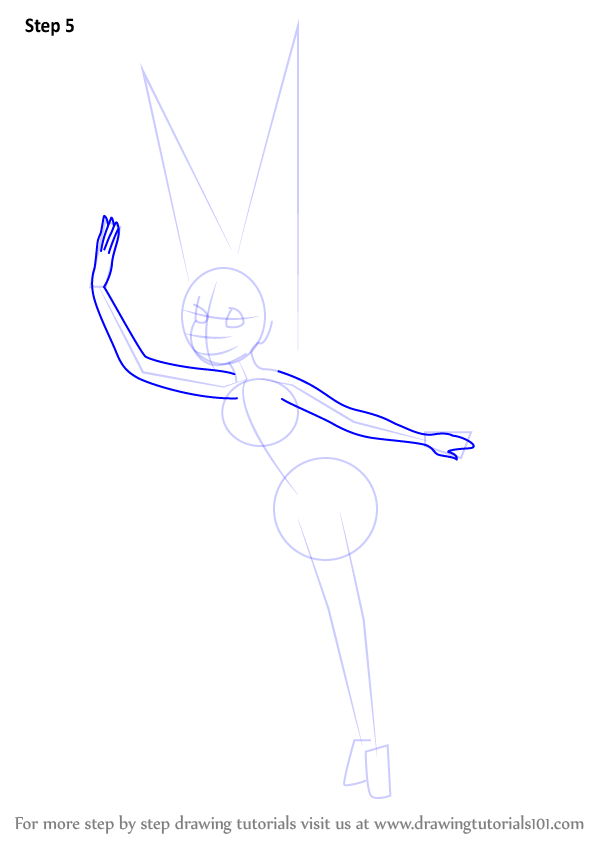 How to Draw TinkerBell from Peter Pan (Peter Pan) Step by Step ...