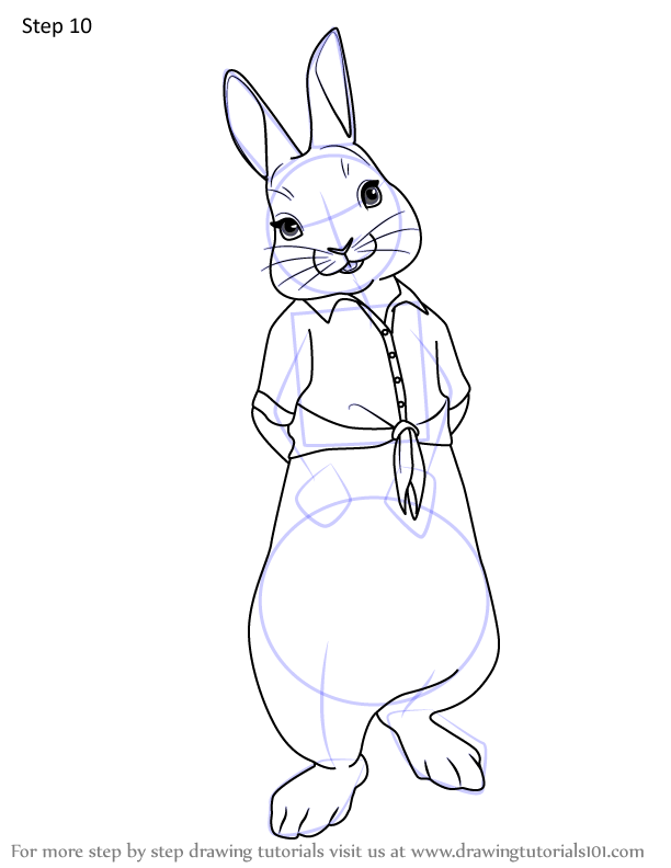 Peter Rabbit Drawing Step By Step