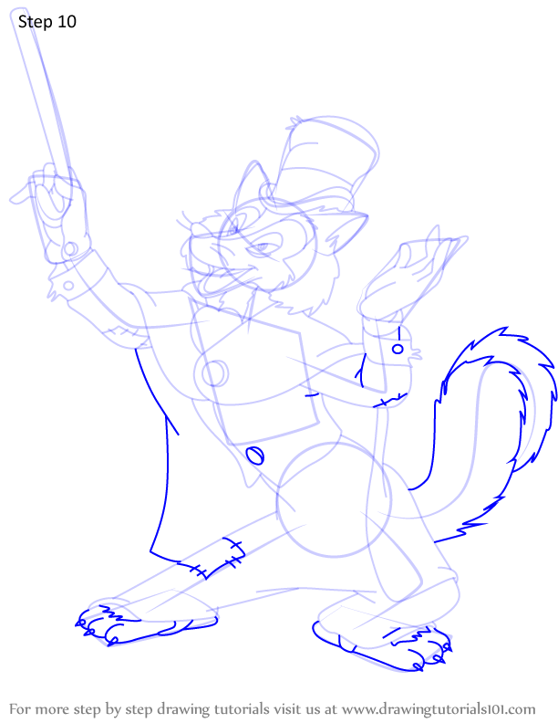 How to Draw Honest John from Pinocchio (Pinocchio) Step by Step ...