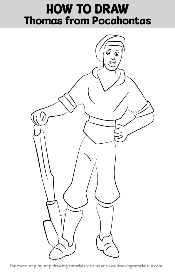 How to Draw Thomas from Pocahontas (Pocahontas) Step by Step ...