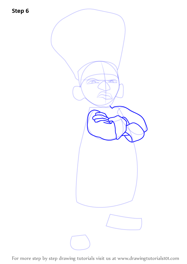 How to Draw Skinner from Ratatouille (Ratatouille) Step by Step ...