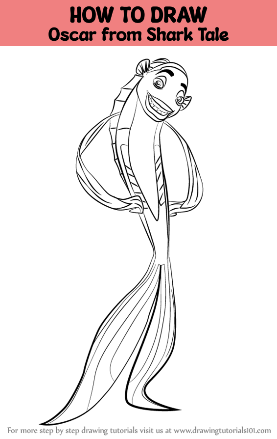How to Draw Oscar from Shark Tale (Shark Tale) Step by Step ...