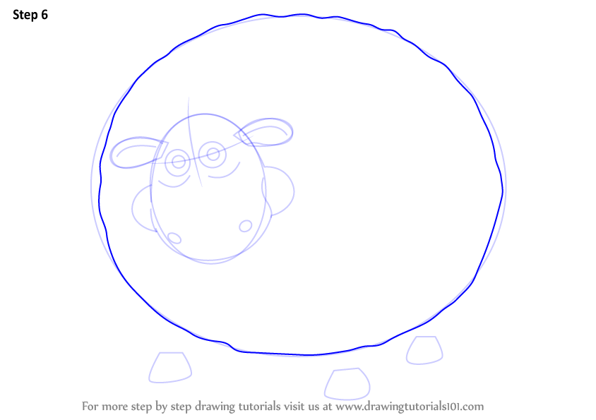 How to Draw Shirley from Shaun the Sheep (Shaun the Sheep) Step by Step ...