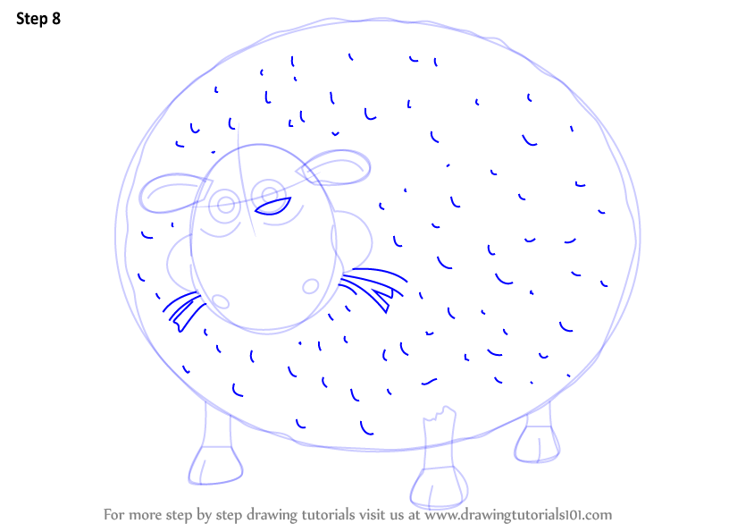 How to Draw Shirley from Shaun the Sheep (Shaun the Sheep) Step by Step ...