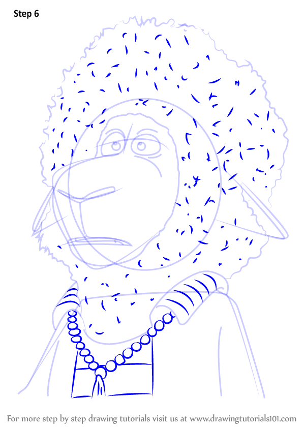 How to Draw Eddie from Sing (Sing) Step by Step | DrawingTutorials101.com