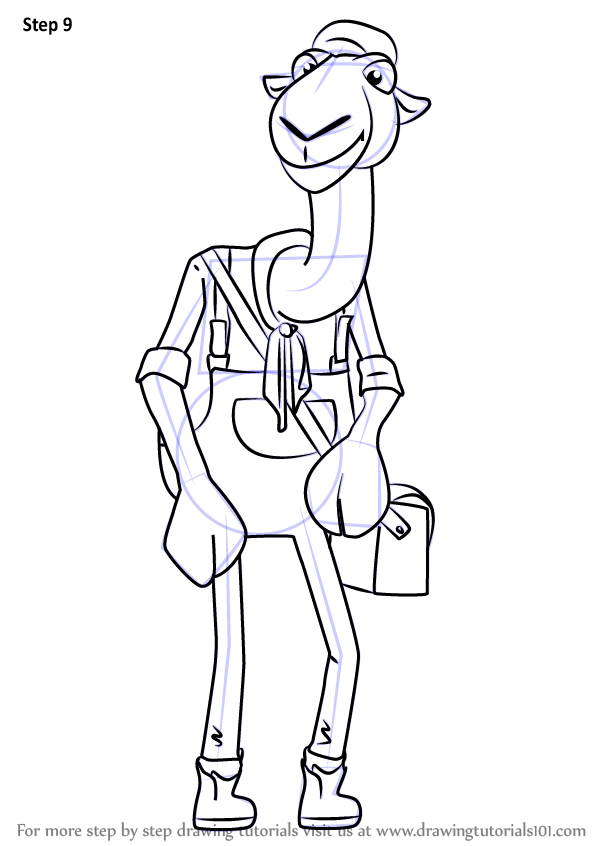How To Draw Buster Moon From Sing Step By Step