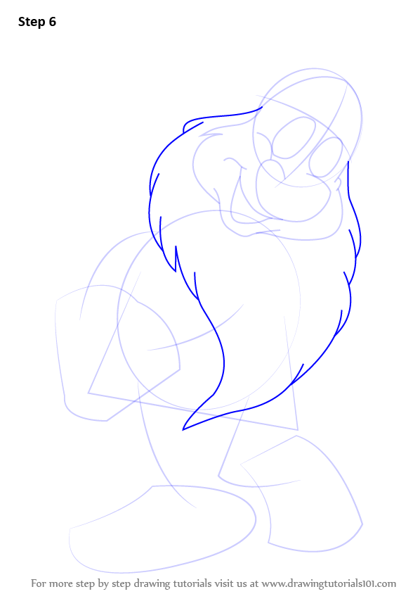 How to Draw Bashful Dwarf from Snow White and the Seven Dwarfs (Snow ...