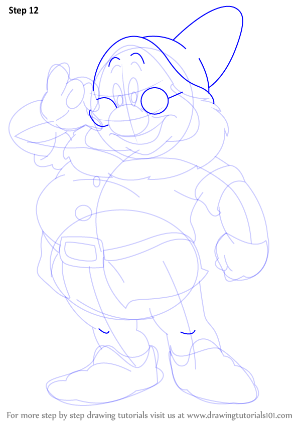 How to Draw Doc Dwarf from Snow White and the Seven Dwarfs (Snow White ...