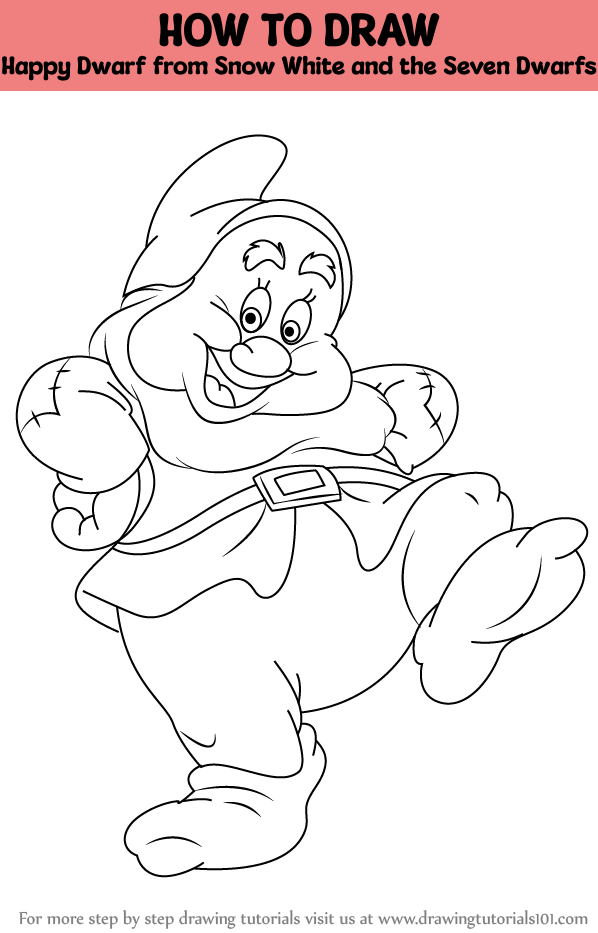 Draw Snow White Step By Step