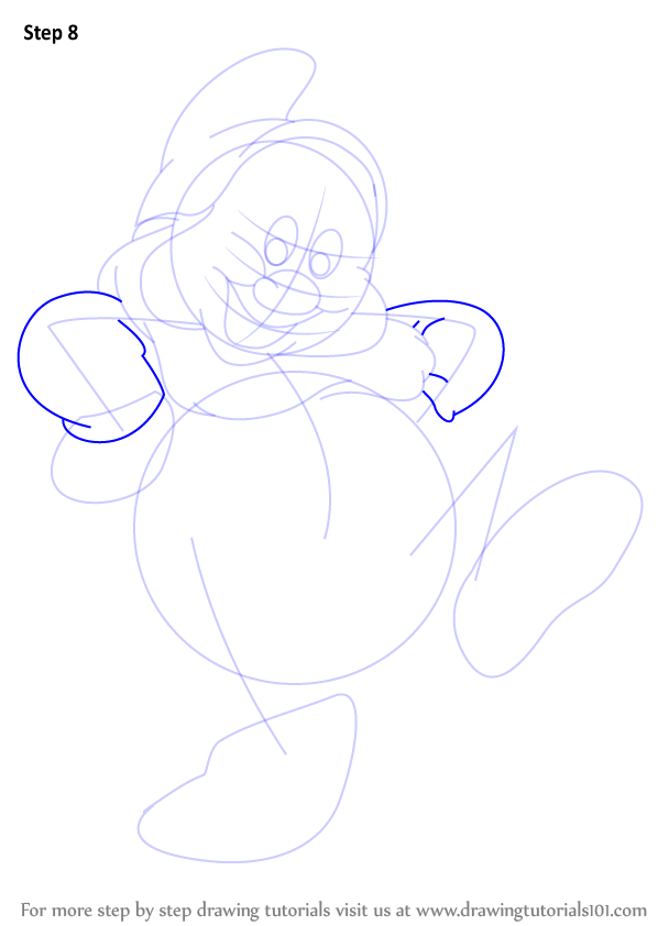 How to Draw Happy Dwarf from Snow White and the Seven Dwarfs (Snow ...