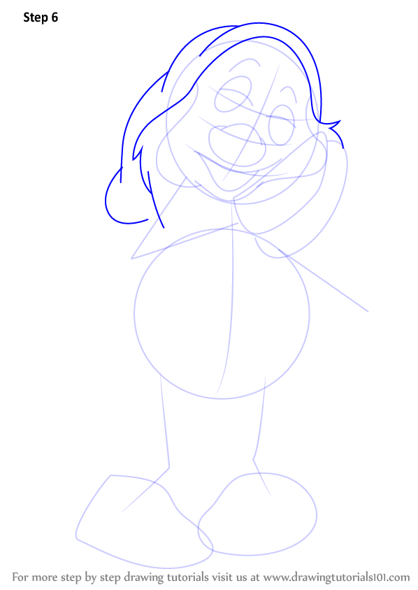 How to Draw Sleepy Dwarf from Snow White and the Seven Dwarfs (Snow ...