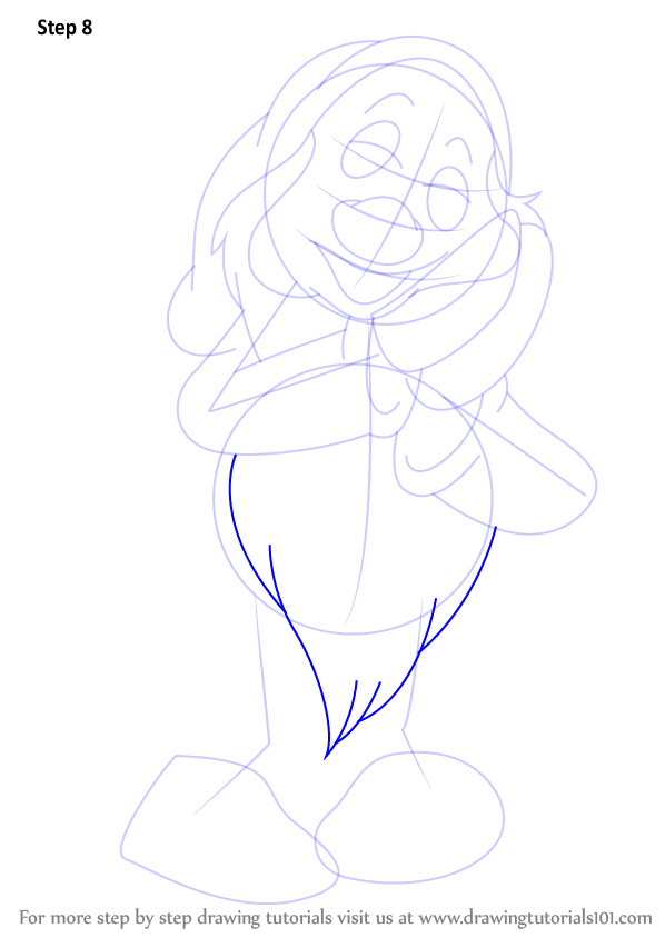 How to Draw Sleepy Dwarf from Snow White and the Seven Dwarfs (Snow ...