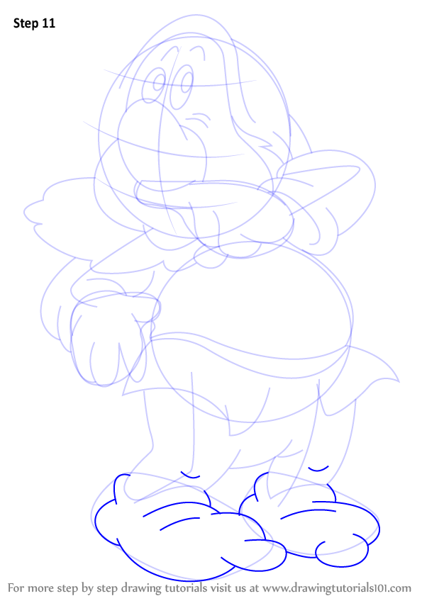 How to Draw Sneezy Dwarf from Snow White and the Seven Dwarfs (Snow ...