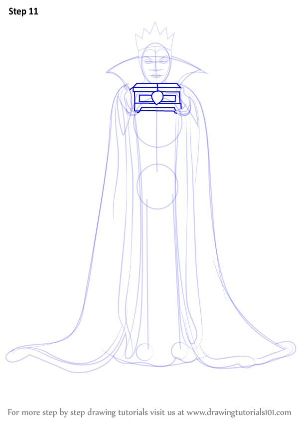 How to Draw The Evil Queen from Snow White and the Seven Dwarfs (Snow ...